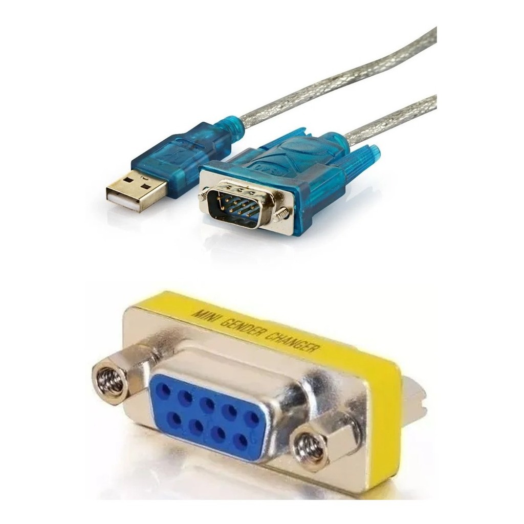 ADAPTADOR DB9 USB 2.0 = 9 PINOS RS232 CABO CONVERSOR USB = USB A MACHO ...