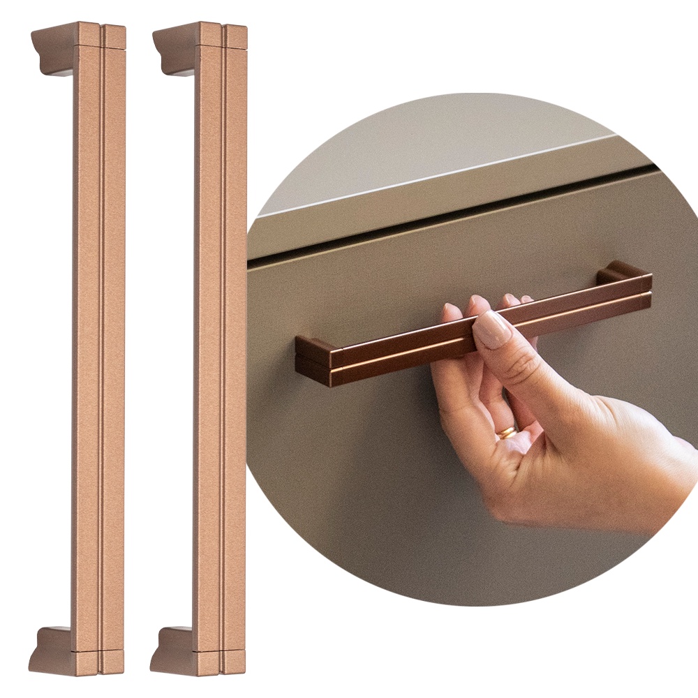 2 Puxadores Guarda Roupas Escritorio P/ Armario Flash 160 mm | Shopee ...