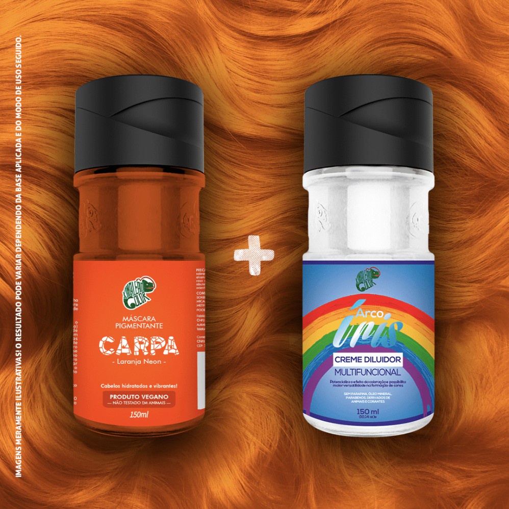 Tonalizante Kamaleao Color Carpa 150 Ml + Creme Diluidor 150 Ml ...