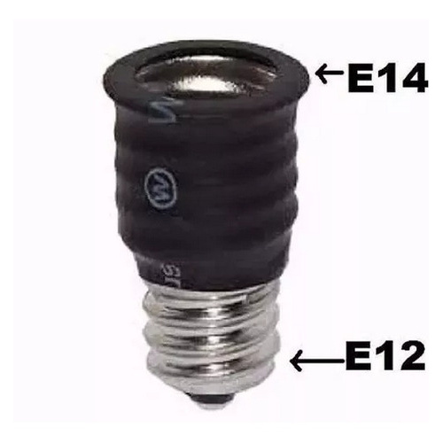 Adaptador Rosca E12 Para E14 1 Lote Com 10 Unidades Preta | Shopee Brasil