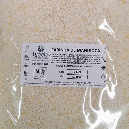 Farinha de Mandioca (Grossa) - 500g | Shopee Brasil