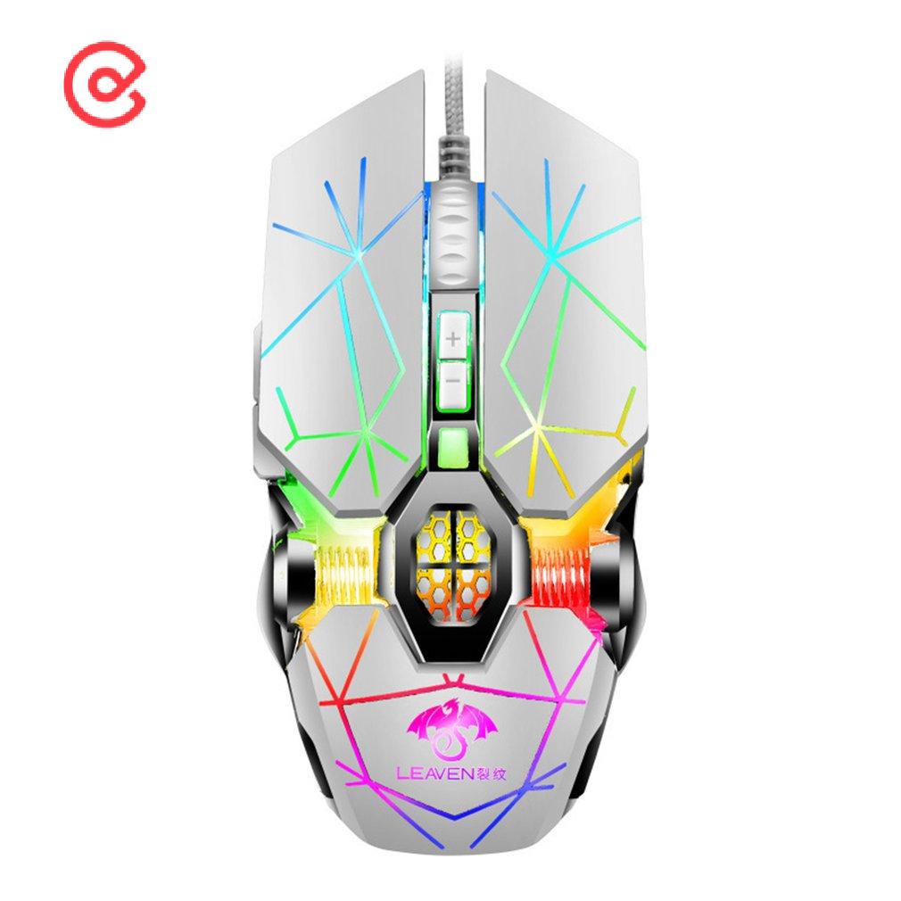 Rato RGB Base 7 Teclas Marco Gaming Mouse 3200 Crack DPI USB Com Fio ...