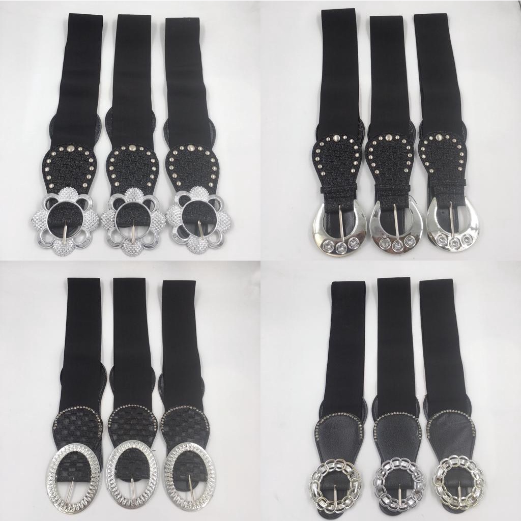 Cinto feminino faixa elástico grosso com fivela/ Para compor o seu look ...