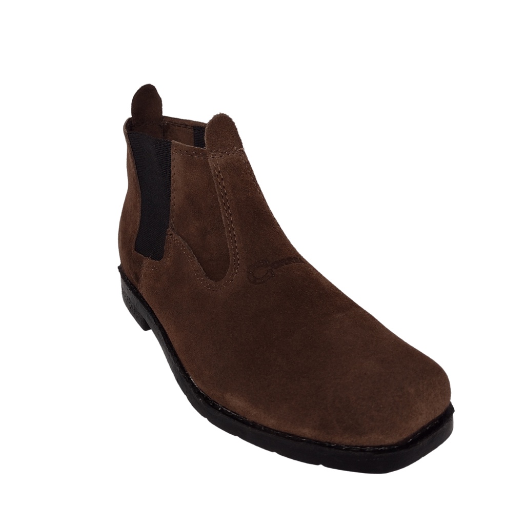 Botina Couro Camurça Solado de Pneu para Trabalho e Roça | Shopee Brasil