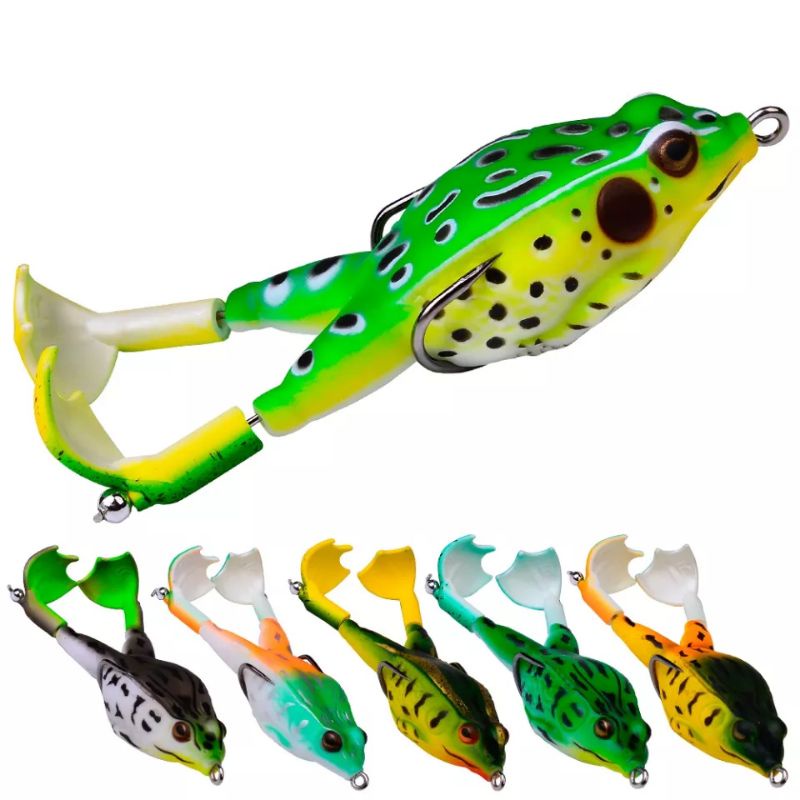 isca artificial sapo frog pernas rotativas 8,5g 13cm | Shopee Brasil