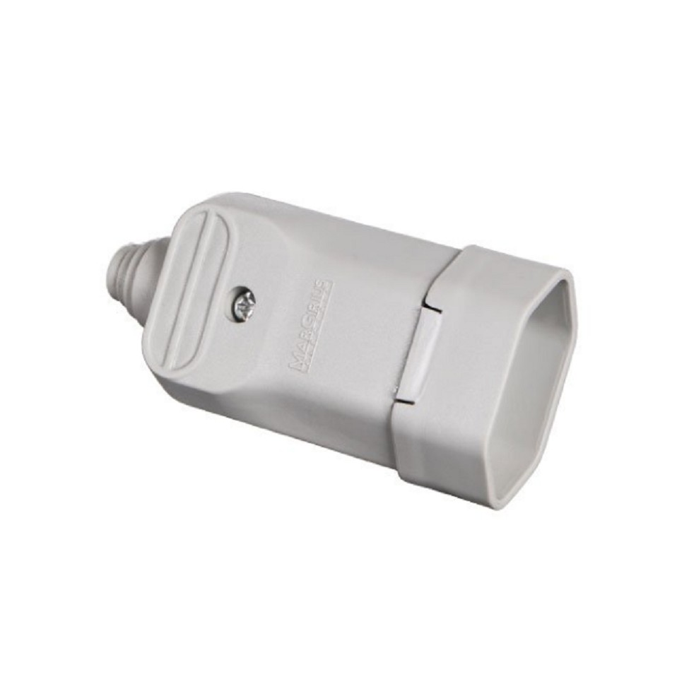 Tomada 20A Femea 2 Pinos Cinza | Shopee Brasil