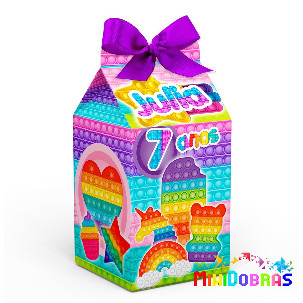 Caixa Milk Fidget Toys Pop It | Shopee Brasil