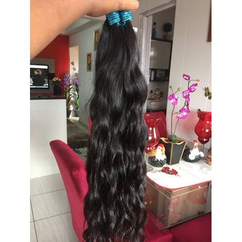 Cabelo Humano Para Mega Hair Ondulado 70/75cm - 150g | Shopee Brasil