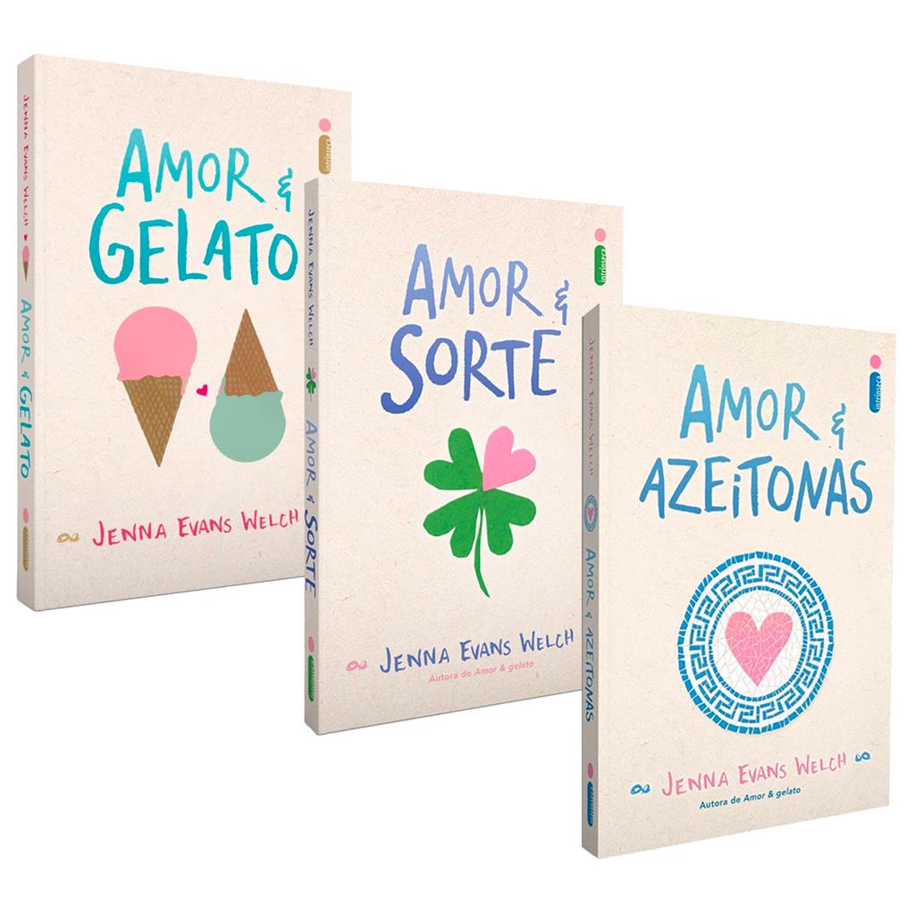Amor & Gelato + Amor & Sorte + Amor & Azeitonas - 3 Livros | Shopee Brasil