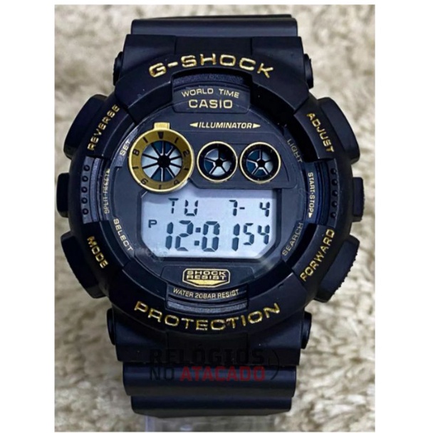 Relógio Masculino G-Shock GD120 Preto / Dourado | Shopee Brasil