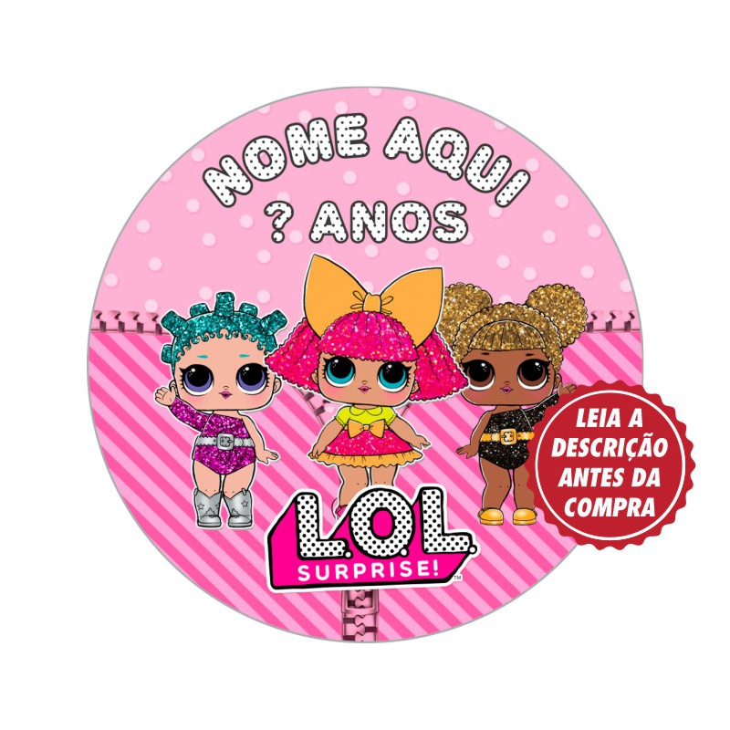70 Rótulos Adesivos Lol Surprise Etiquetas Personalizadas 4x4 cm ...