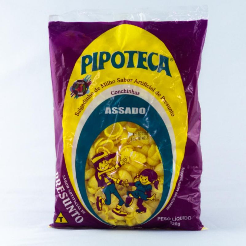 Salgadinho Pipoteca sabor Presunto 120g | Shopee Brasil