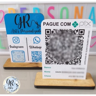 Plaquinha Pix Personalizada | Shopee Brasil