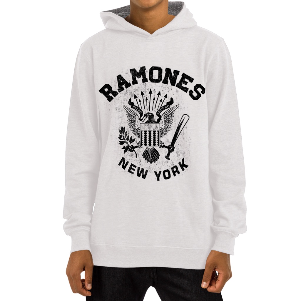 Moletom Branco Ramones - 582 | Shopee Brasil
