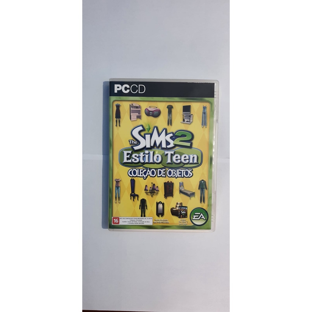 The Sims 2 Estilo Teen Coleção de Objetos PC CD-ROM Ea Games | Shopee ...