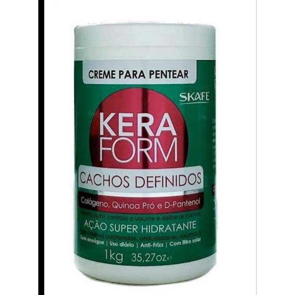 CREME PENTEAR KERAFORM CACHOS DEFINIDOS 1KG - Escorrega o Preço