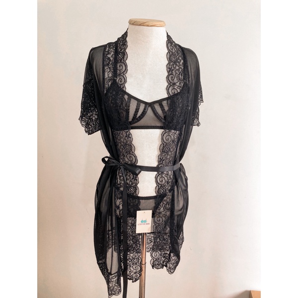 Robe tule (preto) | Shopee Brasil