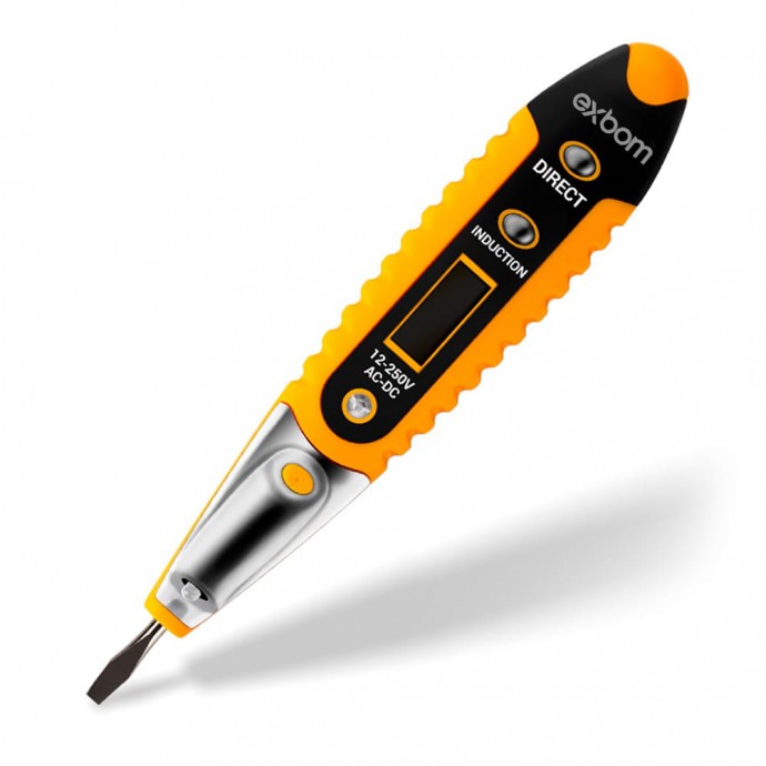 Chave Teste Digital Fenda De Voltagem 12v -250v - Detectora de Tensão ... Chave Teste Digital Fenda De Voltagem 12v -250v - Detectora de Tensão ...