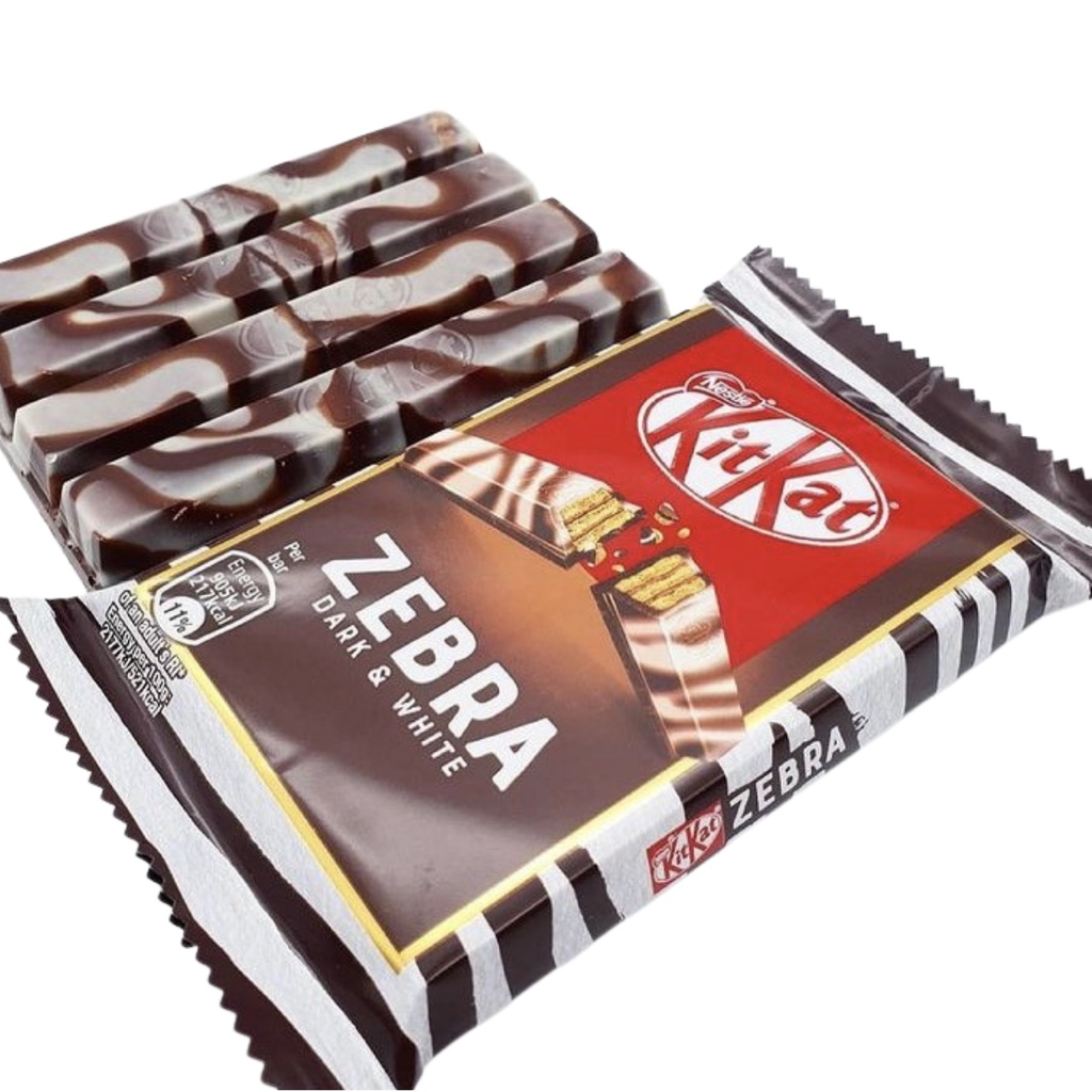 Kit Kat Zebra Dark E White Nestlé Importado Hungria | Shopee Brasil