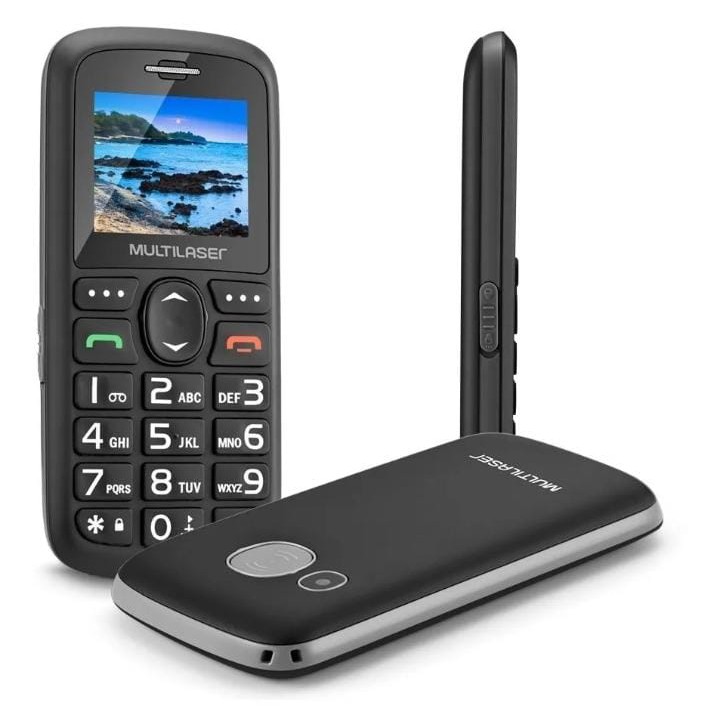 CELULAR MULTILASER VITA TELA 1.8 CÂMERA E CARTÃO / COM BOTÃO SOS PARA IDOSO / DUAL CHIP | Shopee ...