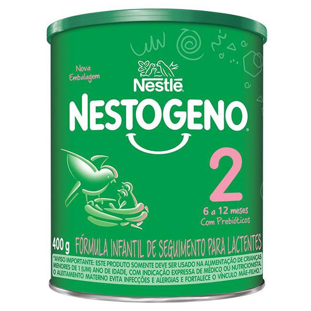 Nestogeno 2 Fórmula Infantil Nestlé Lata 400g | Shopee Brasil