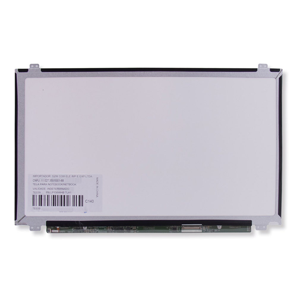 Tela 15.6" LED Slim Para Notebook Part Number LP156WHB-TLA1 | Brilhante | Shopee Brasil