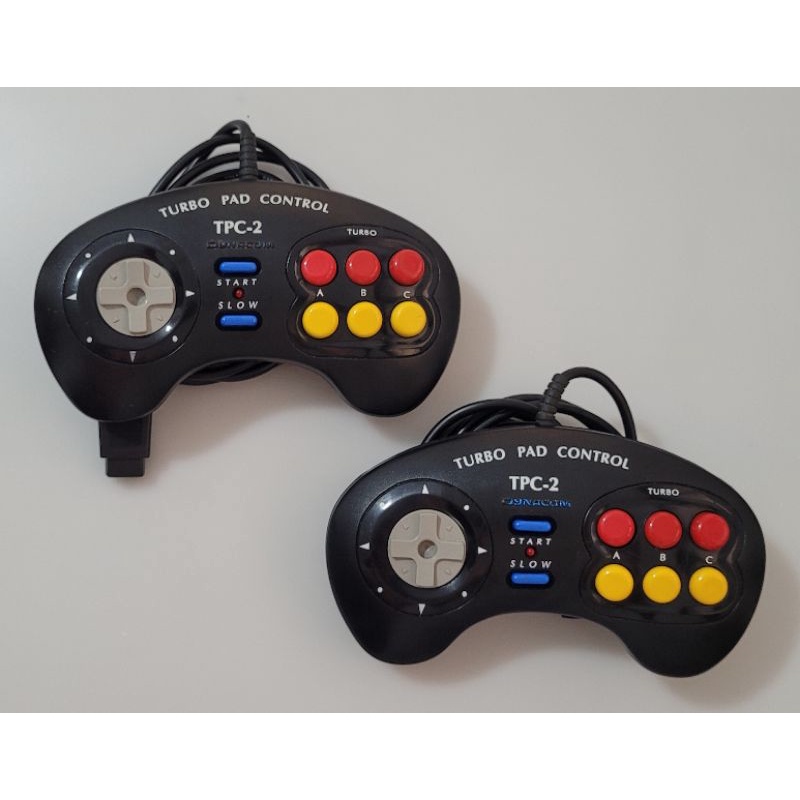 Kit 2 Controles Turbo Pad Control TPC-2 P/ Mega Drive | Shopee Brasil