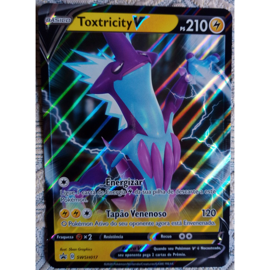 Pokemon Toxtricity V Oversize Promo | Shopee Brasil