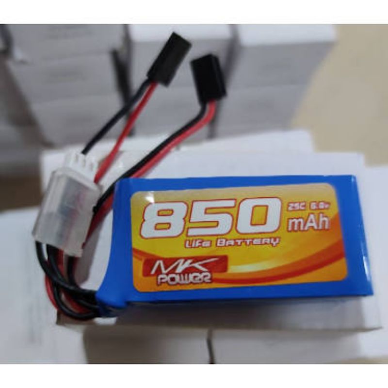 Bateria LiFe 6,6v 850mah 2S 20C MK para receptor aeromodelos ...