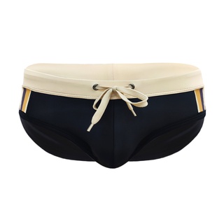 Sunga Preta/bege - Slim Cavada - Com Bojo - Modelo Paradise | Shopee Brasil