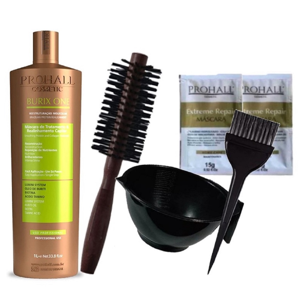 Escova Progressiva Sem Formol Orgânica Burix One 1l Mais Kit | Shopee ...