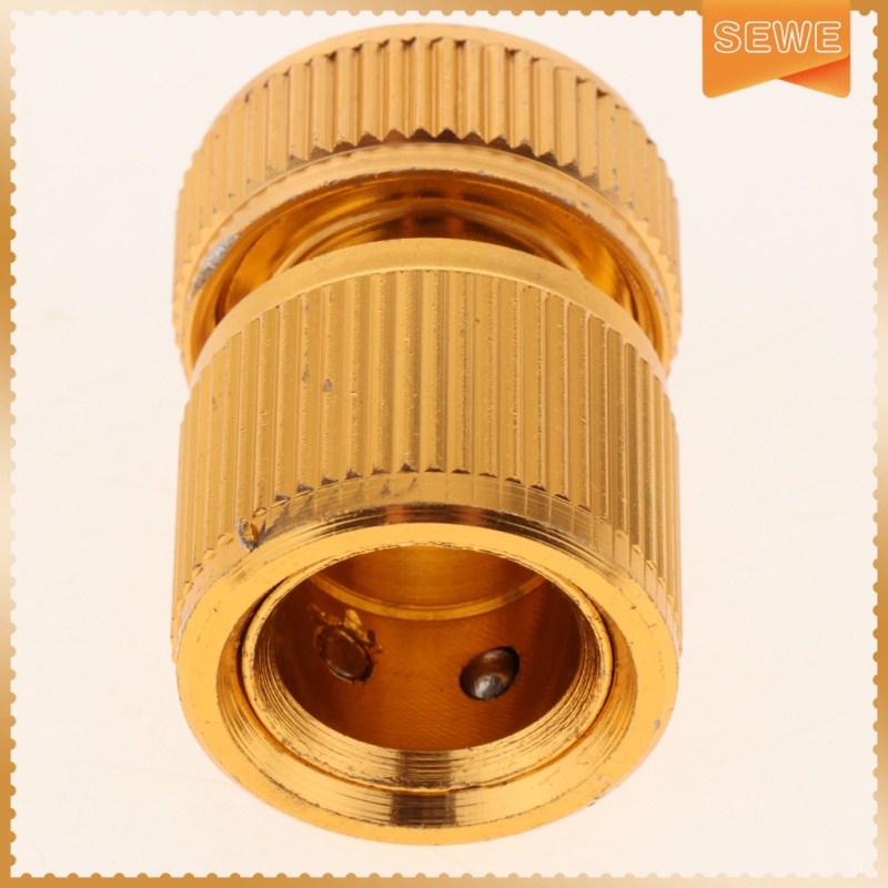 [Sewe] Aluminium Alloy Hose Tap Connector 1/2 inch Threaded Garden ...