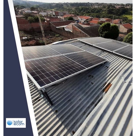 Kit Completo Instalar 6 Placa Painel Solar Voltaica S/trilho | Shopee ...