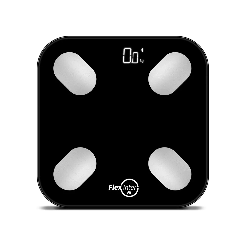 Balanca Digital Smart Corporal Bioimpedancia App Preto FlexInter ...