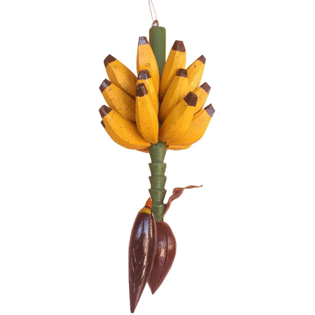Penca de Banana / Artesanato em Madeira / Decoração | Shopee Brasil