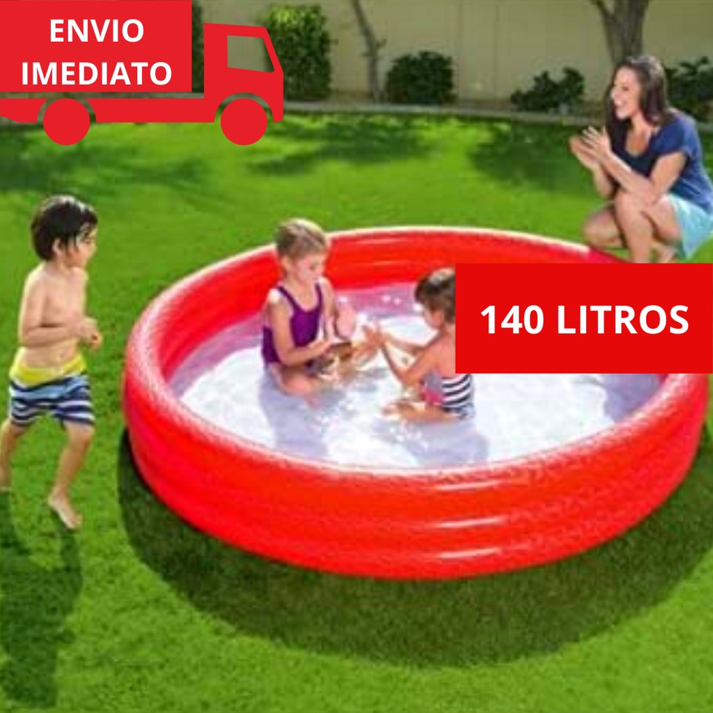 Piscina Inflável Infantil Criança 140 litros BestWay Verão Calor ...
