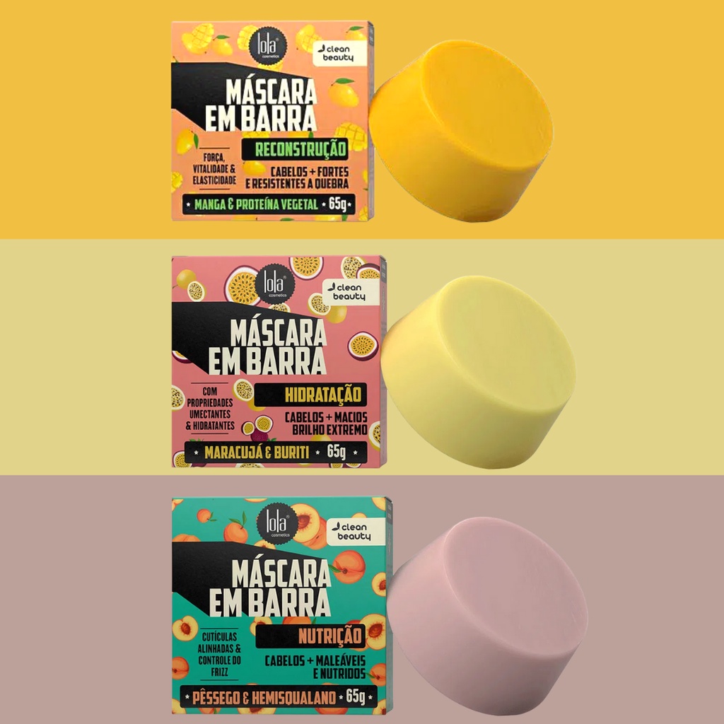 Kit em Barra Cronograma Capilar Lola Cosmetics (3 produtos) | Shopee Brasil