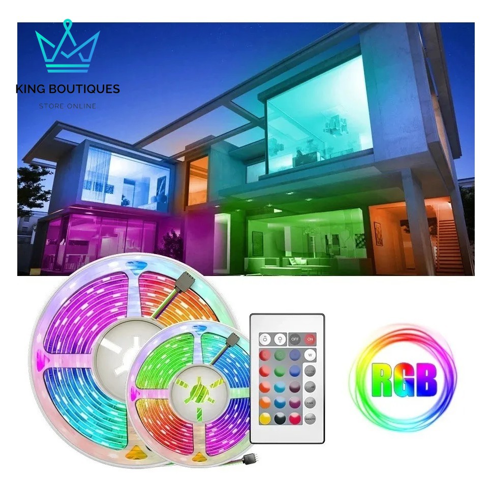 Fita led automotiva rgb 5050 com controle sem fio da luz led e13 | BeeCost