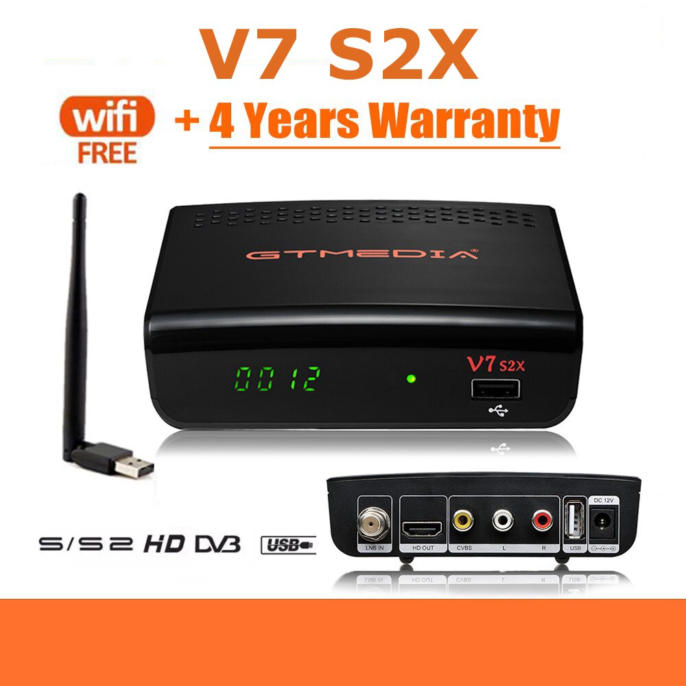 Dvb-S2 Gtmedia V7 S2X Decodificador De Satélite 1080p Dvb-S2 Atualizado ...