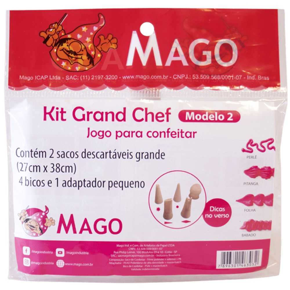 Jogo Para Confeitar Kit Grand Chef Mago | Shopee Brasil