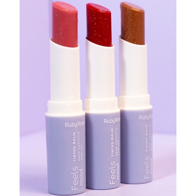 Tinted balm | hidratante com cor | Linha feels mood | Ruby Rose | Shopee Brasil