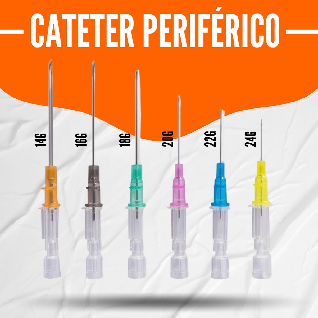 CATETER PERIFÉRICO SEM DISPOSITIVO DE SEGURANÇA - 1 uni | Shopee Brasil