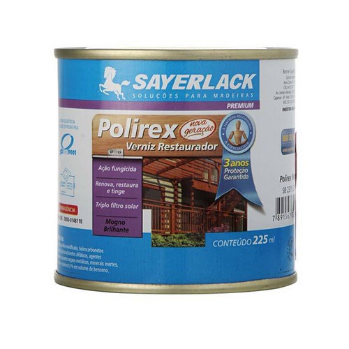 Verniz Polirex Mogno 225ml - Sayerlack | Shopee Brasil