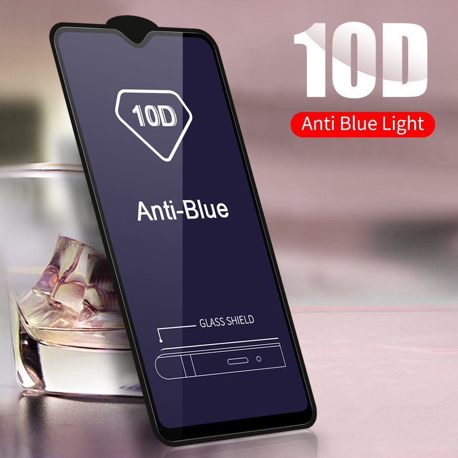 Película De Vidro Anti Raio Azul Para Xiaomi Redmi Note 10 10s 9