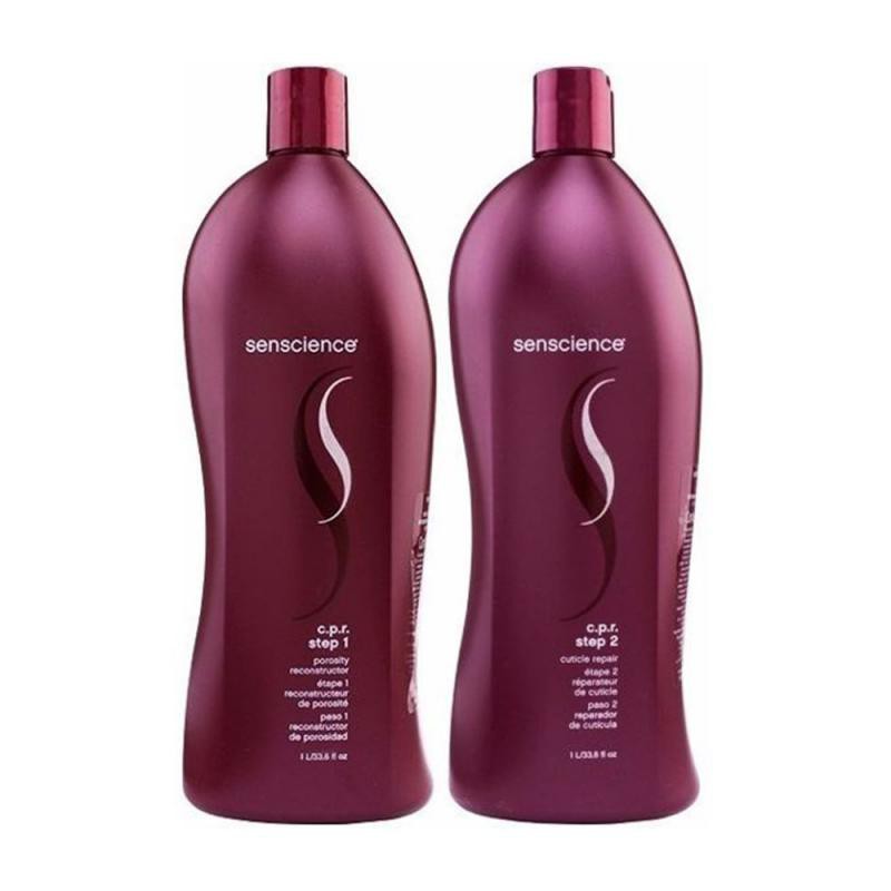 2 Kit's Senscience Cpr 1 + Cpr 2 1 Litro Cada Tratamento Capilar ...