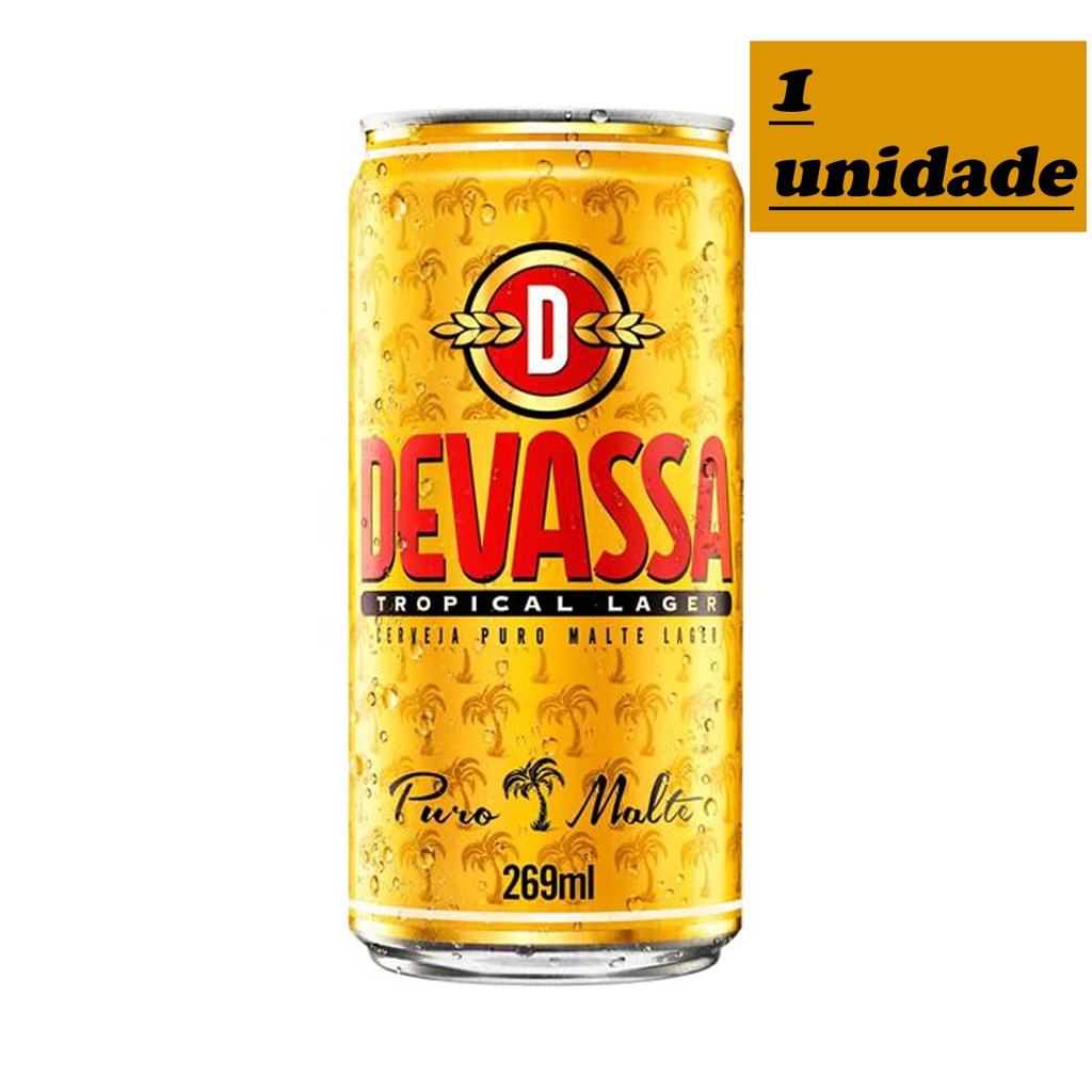 Cerveja Devassa Lager - Lata 269ml NOVIDADE CONFIRA! | Shopee Brasil