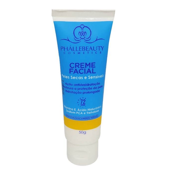Creme Facial Peles Secas e Sensíveis PhálleBeauty PH0033 | Shopee Brasil