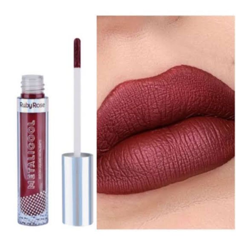 Batom Líquido Metalicool-Ruby Rose | Shopee Brasil