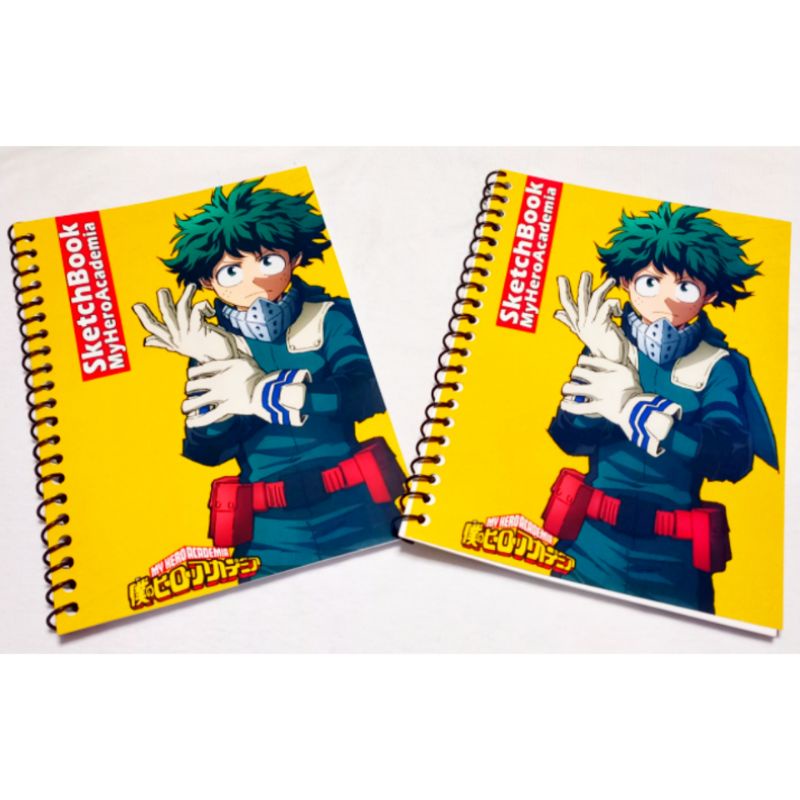 SketchBook Deku em espiral 50 folhas - Caderno para Desenho Anime ...