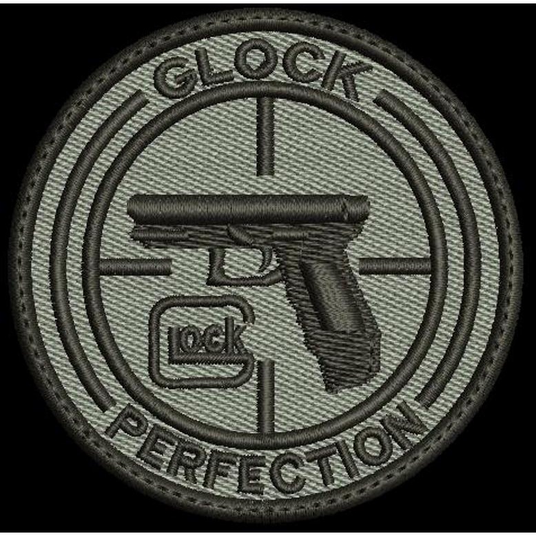 PATCH BORDADO GLOCK PERFECTION 8 cm | Shopee Brasil